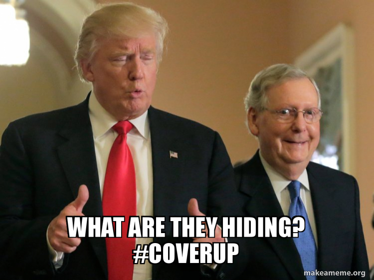 What are they hiding? #coverup Meme Generator