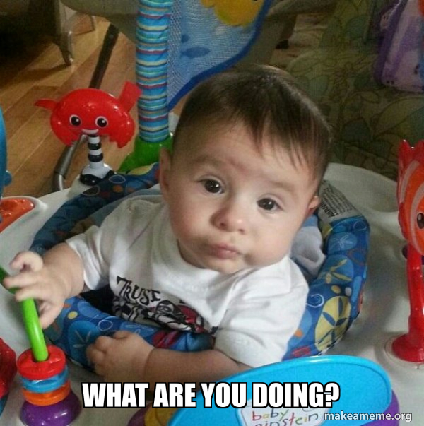 What are you doing? - 'Whatever' Kid Meme Generator