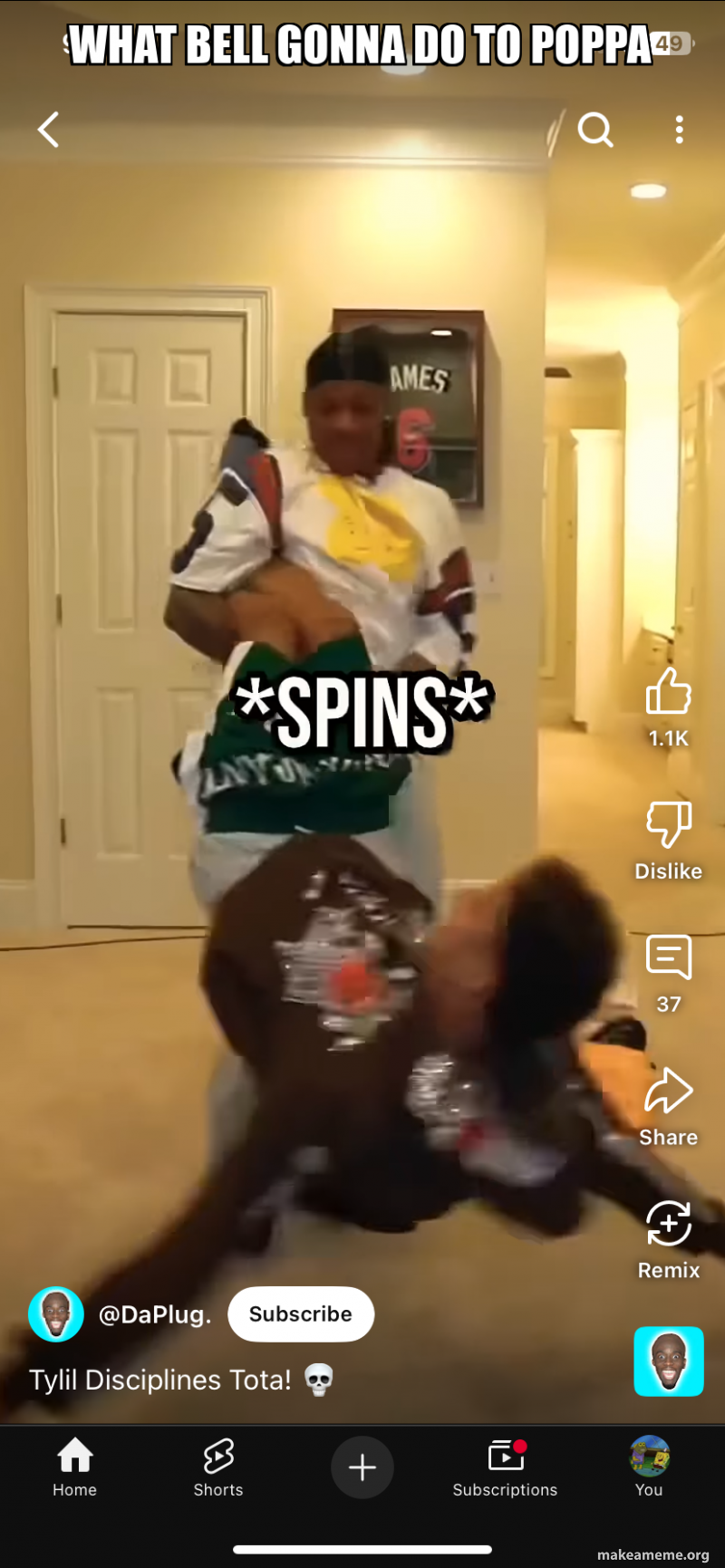 What bell gonna do to poppa Meme Generator