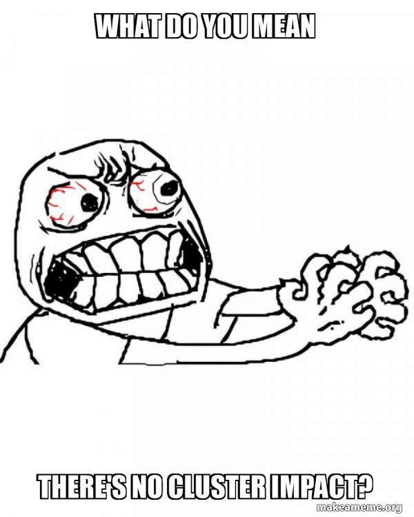 What Do You Mean There's No Cluster Impact? - Angry Meme Generator