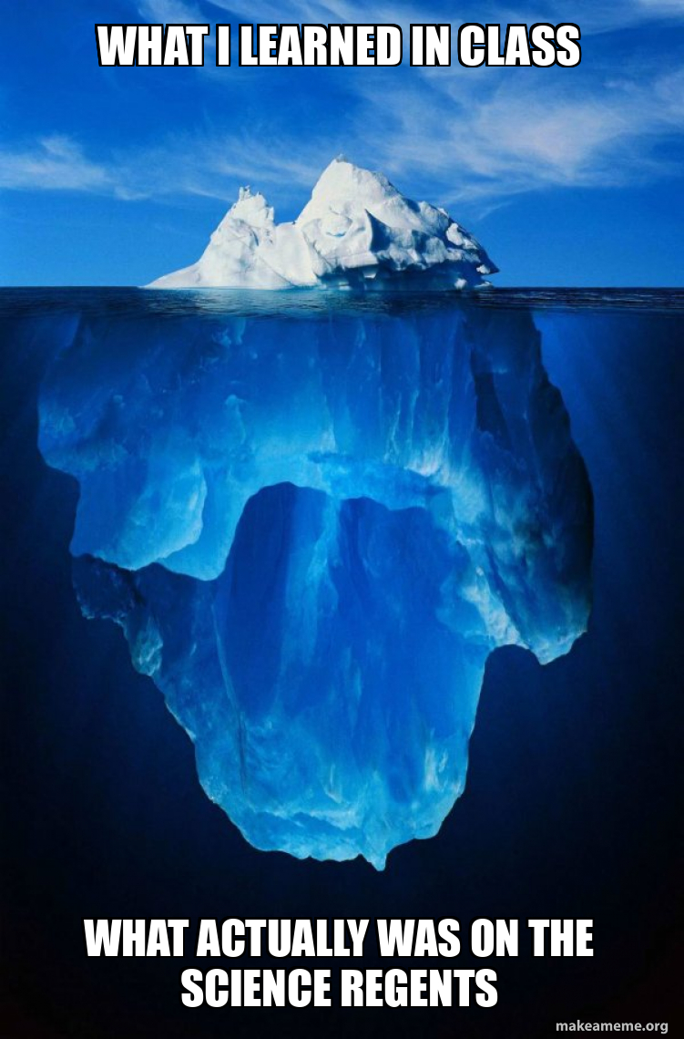 What I learned in class What actually was on the science regents ...