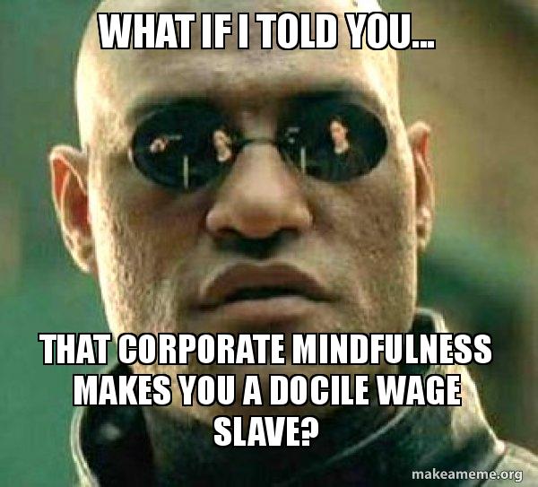 What if I told you... That corporate mindfulness makes you a docile ...