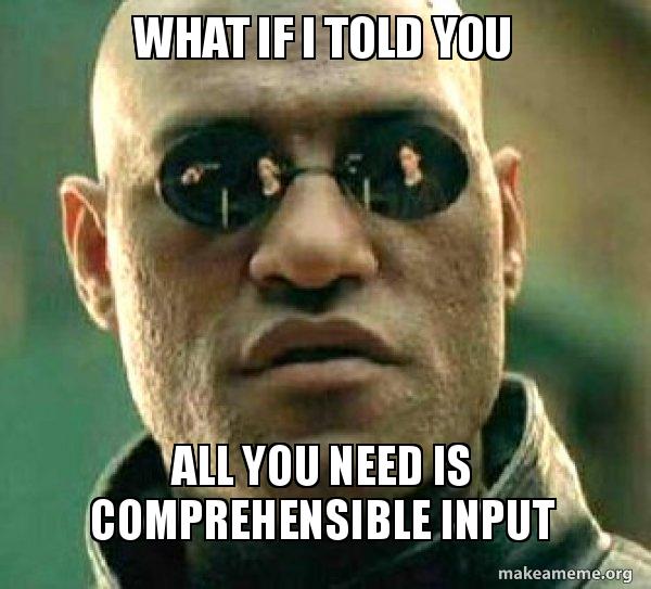 What if I told you all you need is comprehensible input - Matrix ...