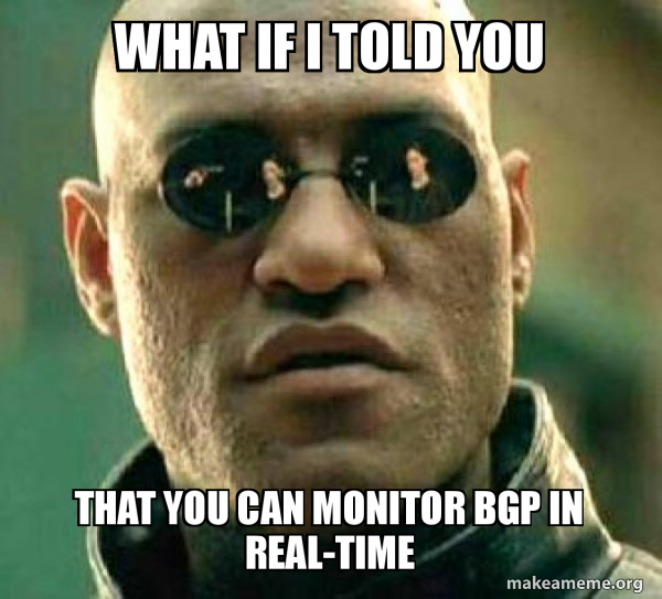 What if I told you that you can monitor BGP in real-time - Matrix ...