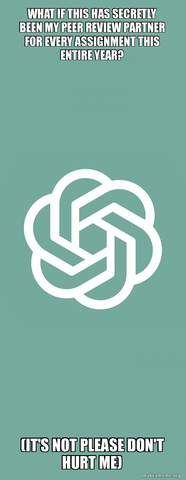 What if this has secretly been my peer review partner for every ...