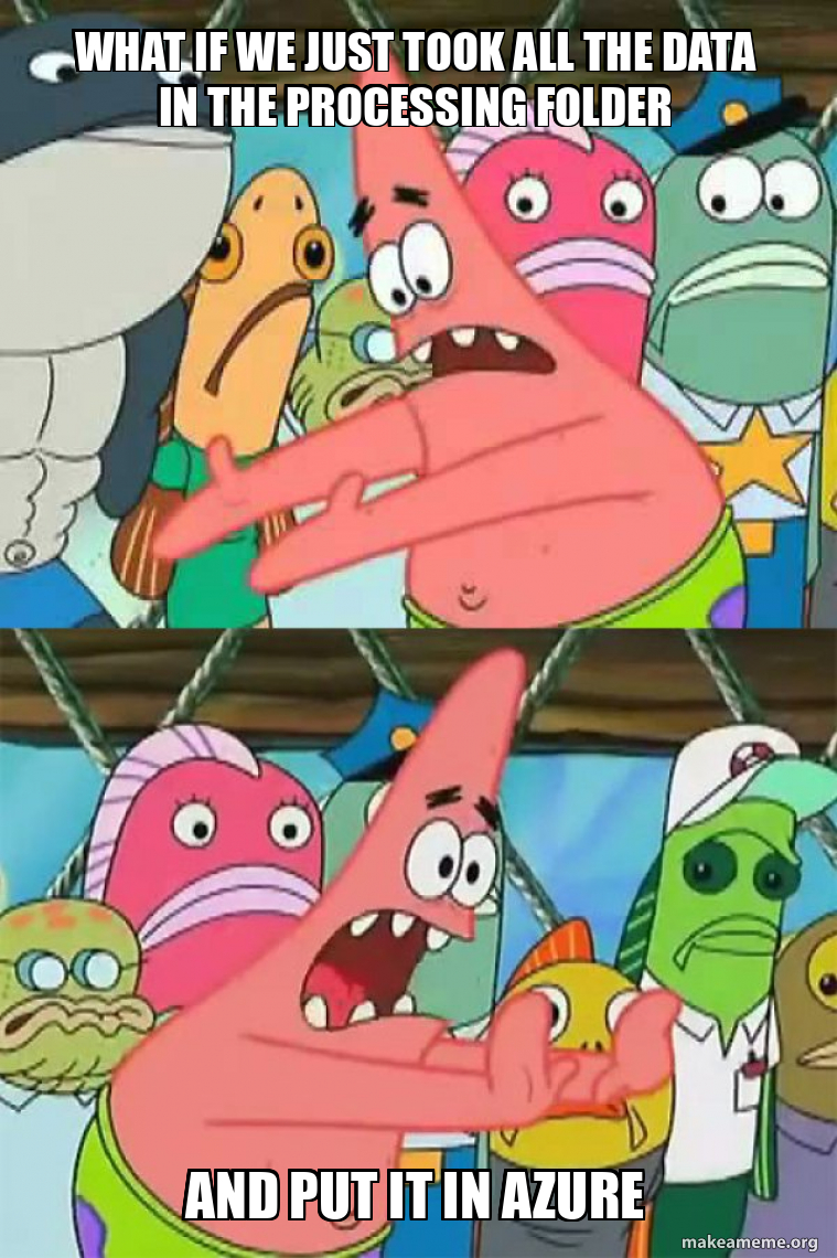 What if we just took all the data in the processing folder and put it ...