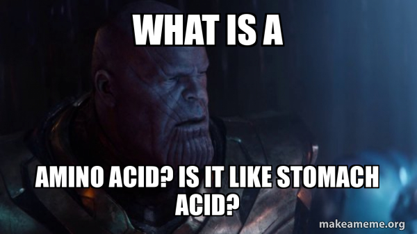 what is a amino acid? Is it like stomach acid? - Thanos - Impossible ...