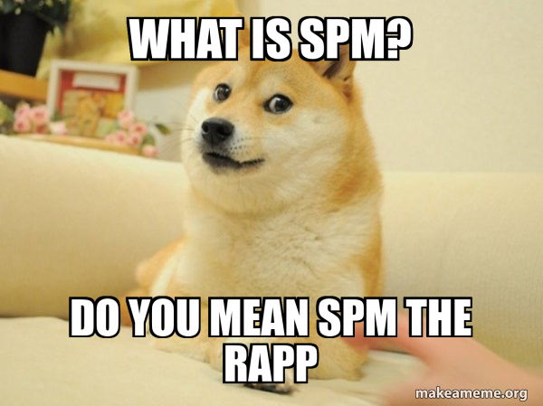 WHAT IS SPM? DO YOU MEAN SPM THE RAPP - Doge Meme Generator