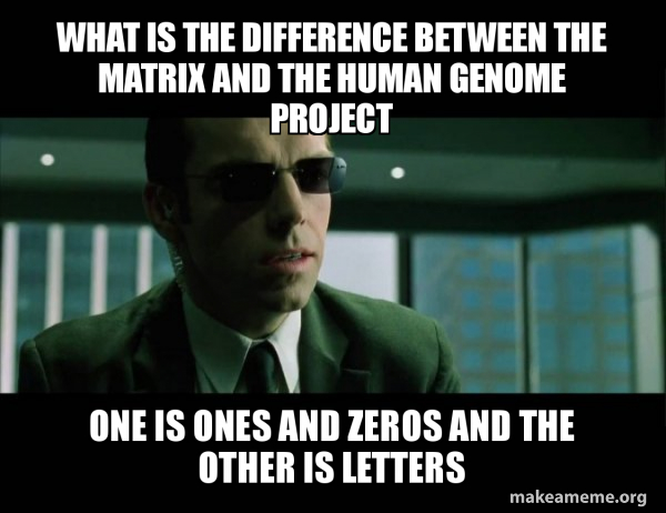 what is the difference between the matrix and the human genome project ...