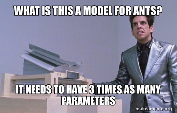 What is this a model for ants? It needs to have 3 times as many ...