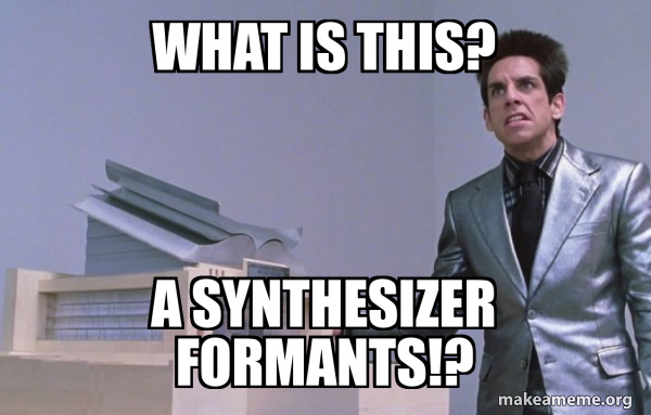 what is this? a SYNTHESIZER formants!? - Center for Ants (Zoolander ...