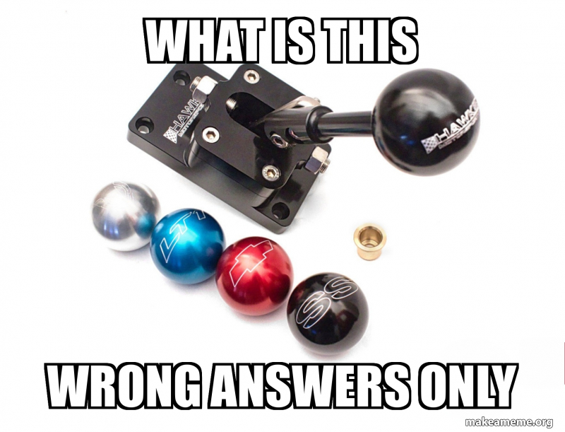 What is this Wrong ANSWERs only Meme Generator