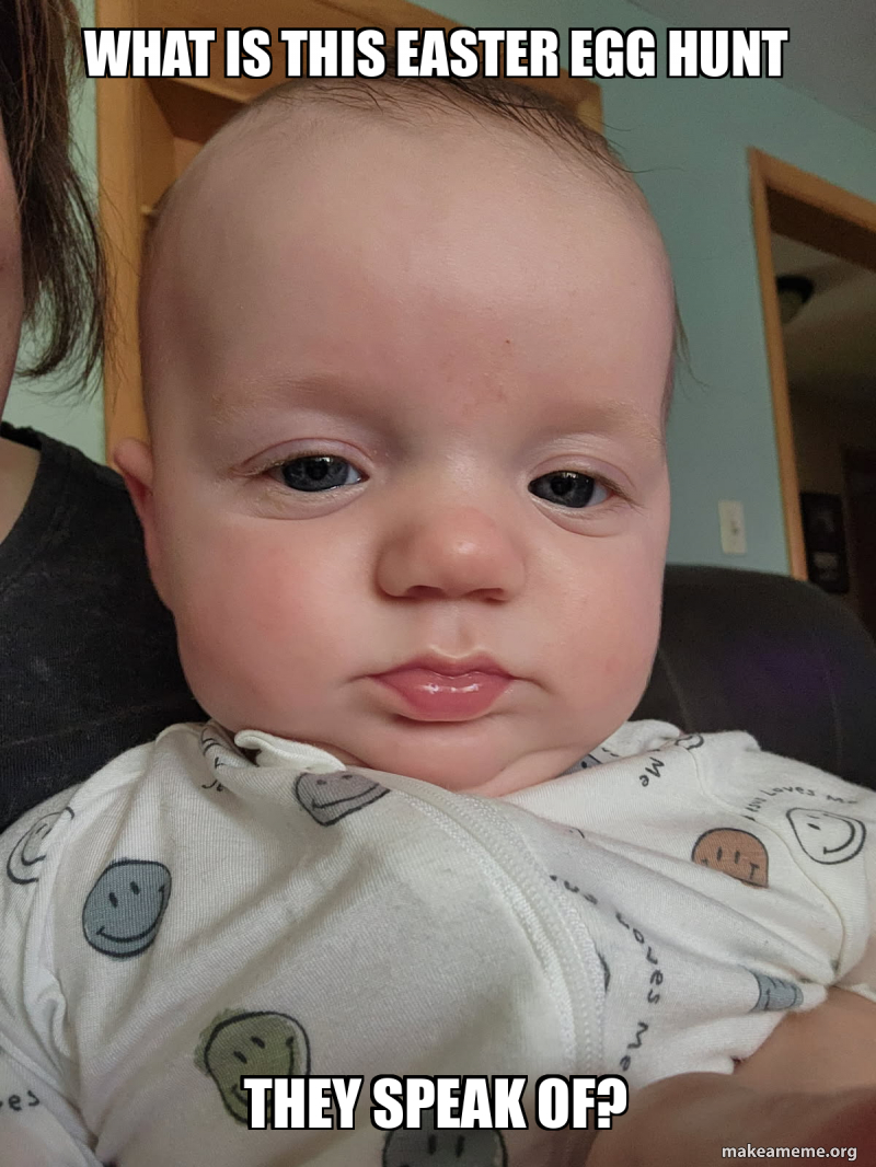 What is this easter egg hunt They speak of? Meme Generator