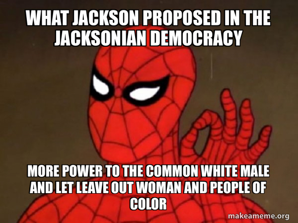 What Jackson proposed in the Jacksonian democracy more power to the ...