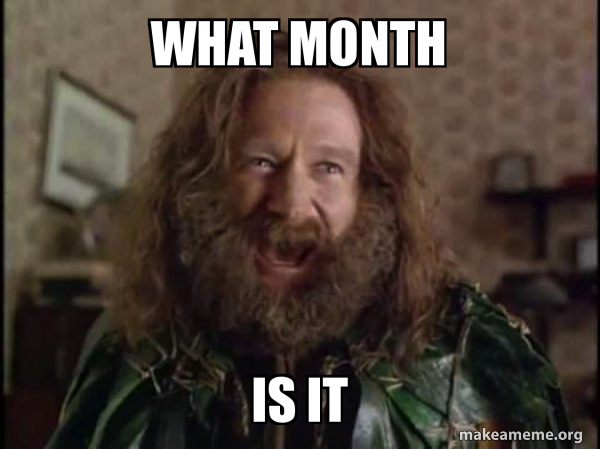What month Is it - Robin Williams - What year is it? Jumanji Meme Generator