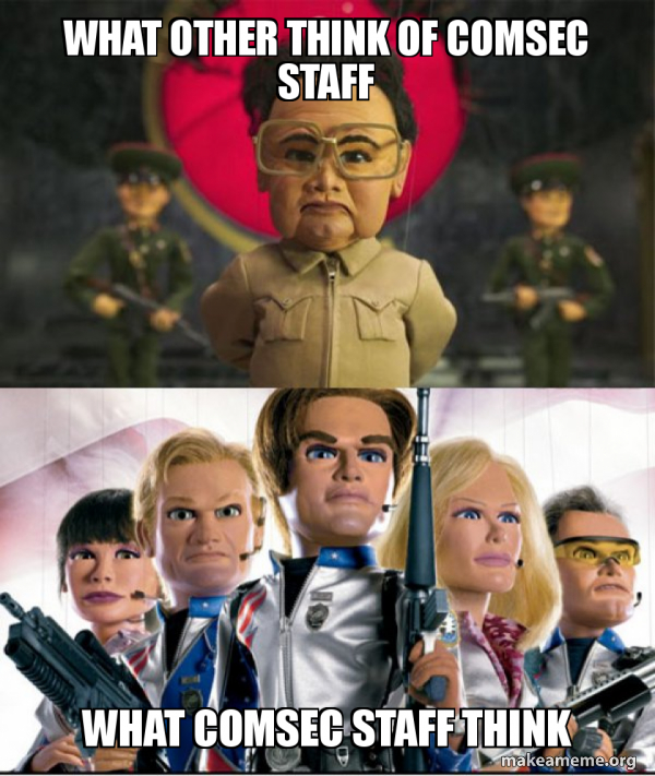 What Other think of COMSEC STAFF What COMSEC STAFF think - Team America ...