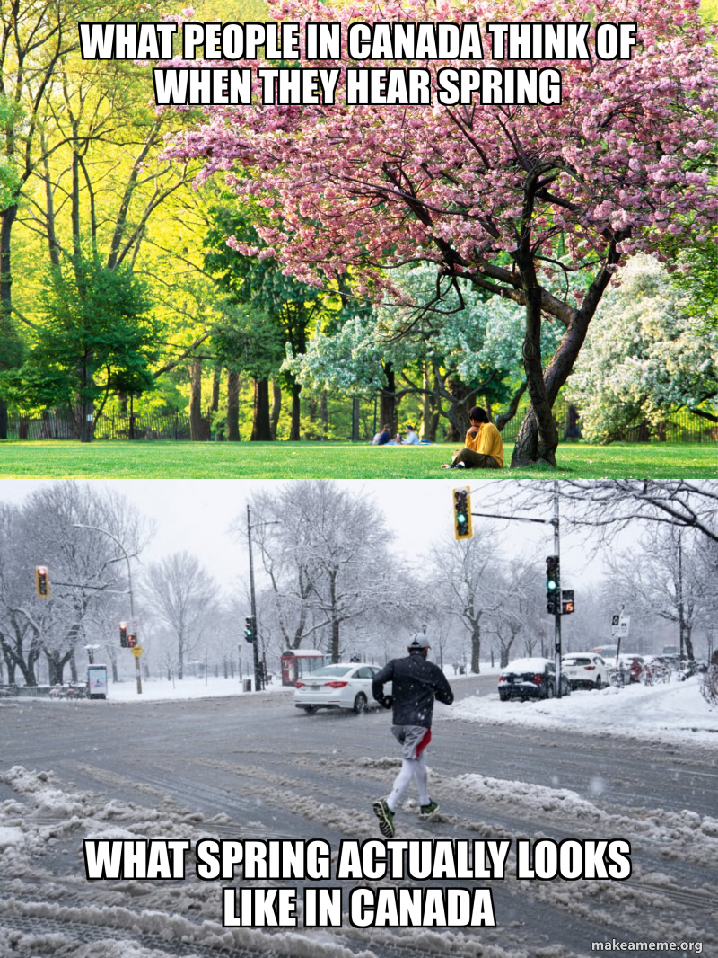 What people in canada think of when they hear spring What spring ...