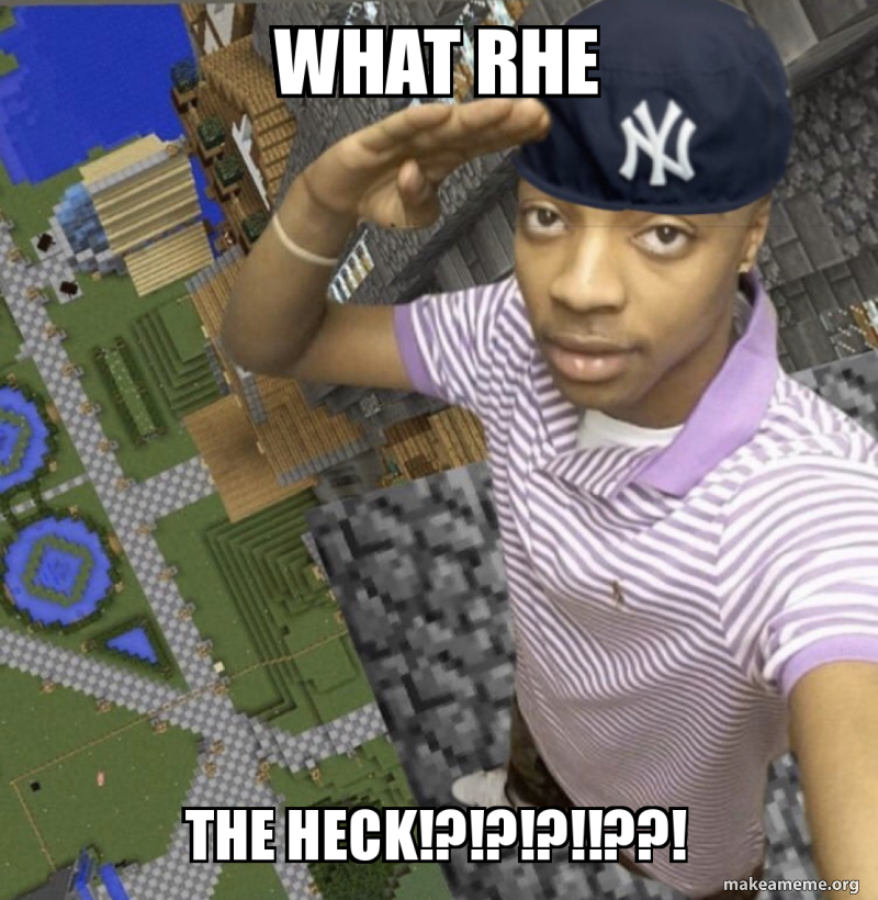 what rhe the heck!?!?!?!!??! Meme Generator
