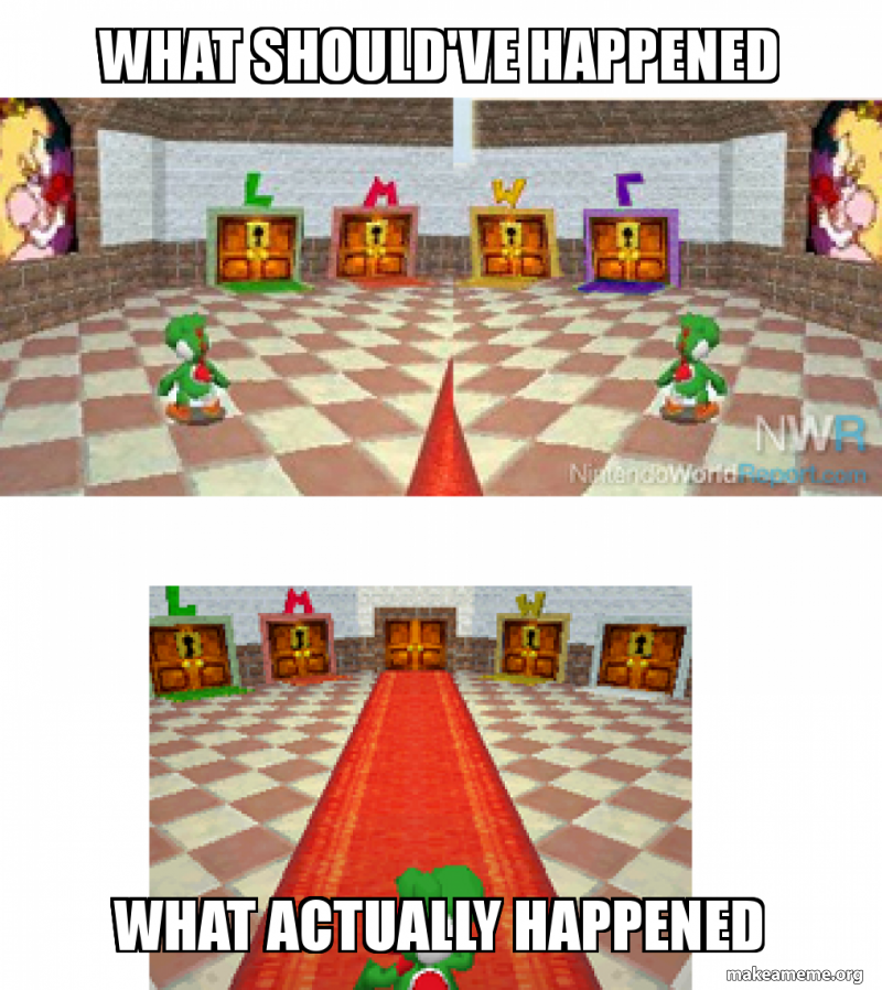 WHAT SHOULD'VE HAPPENED WHAT ACTUALLY HAPPENED Meme Generator