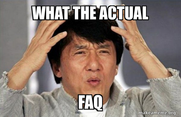 What the actual FAQ - Jackie Chan Why? Meme Generator