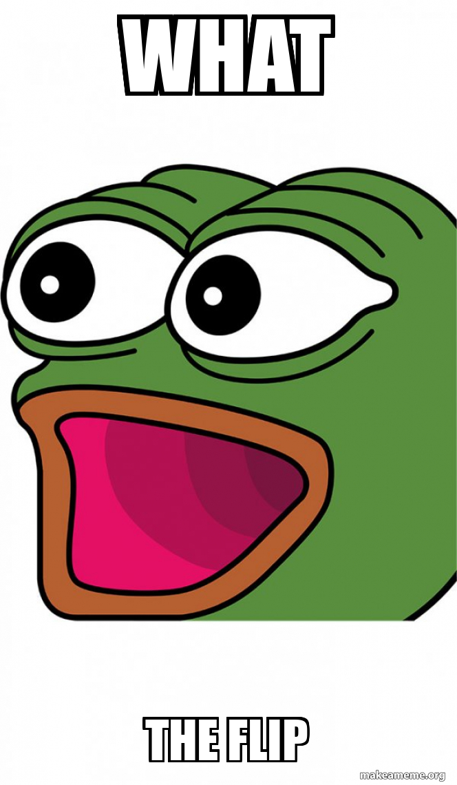 What The flip - Poggers Meme Generator