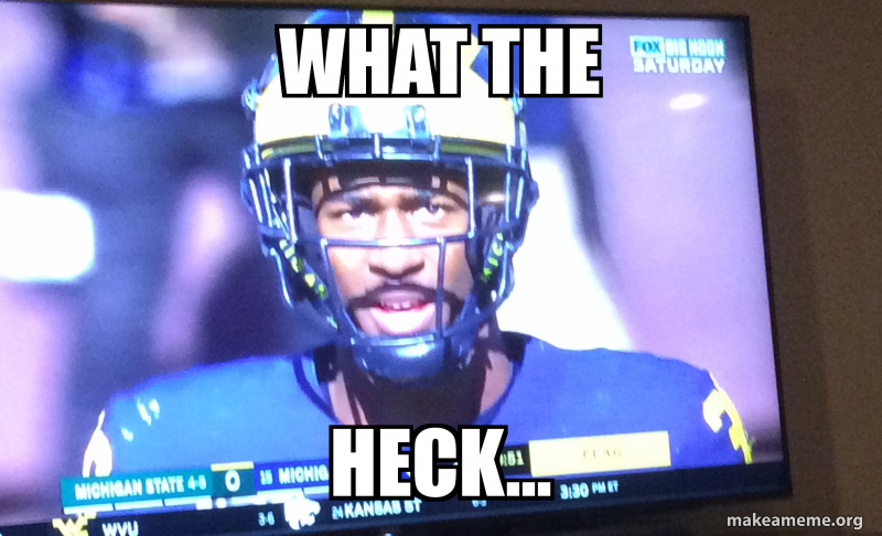 What the Heckâ€¦ - What the heck Michigan dude Meme Generator