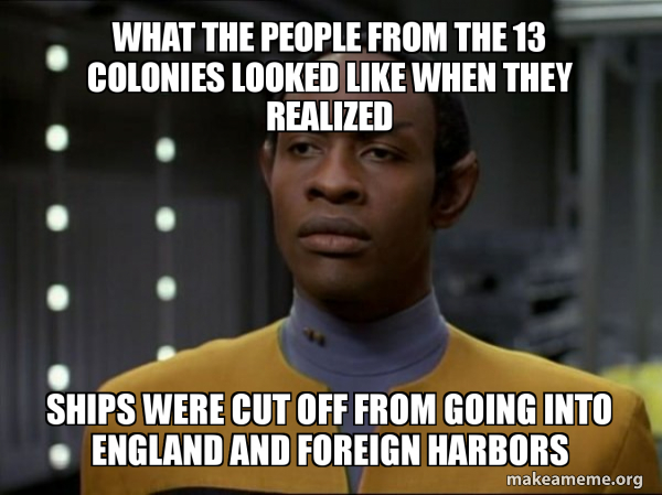 What the people from the 13 colonies looked like when they realized ...