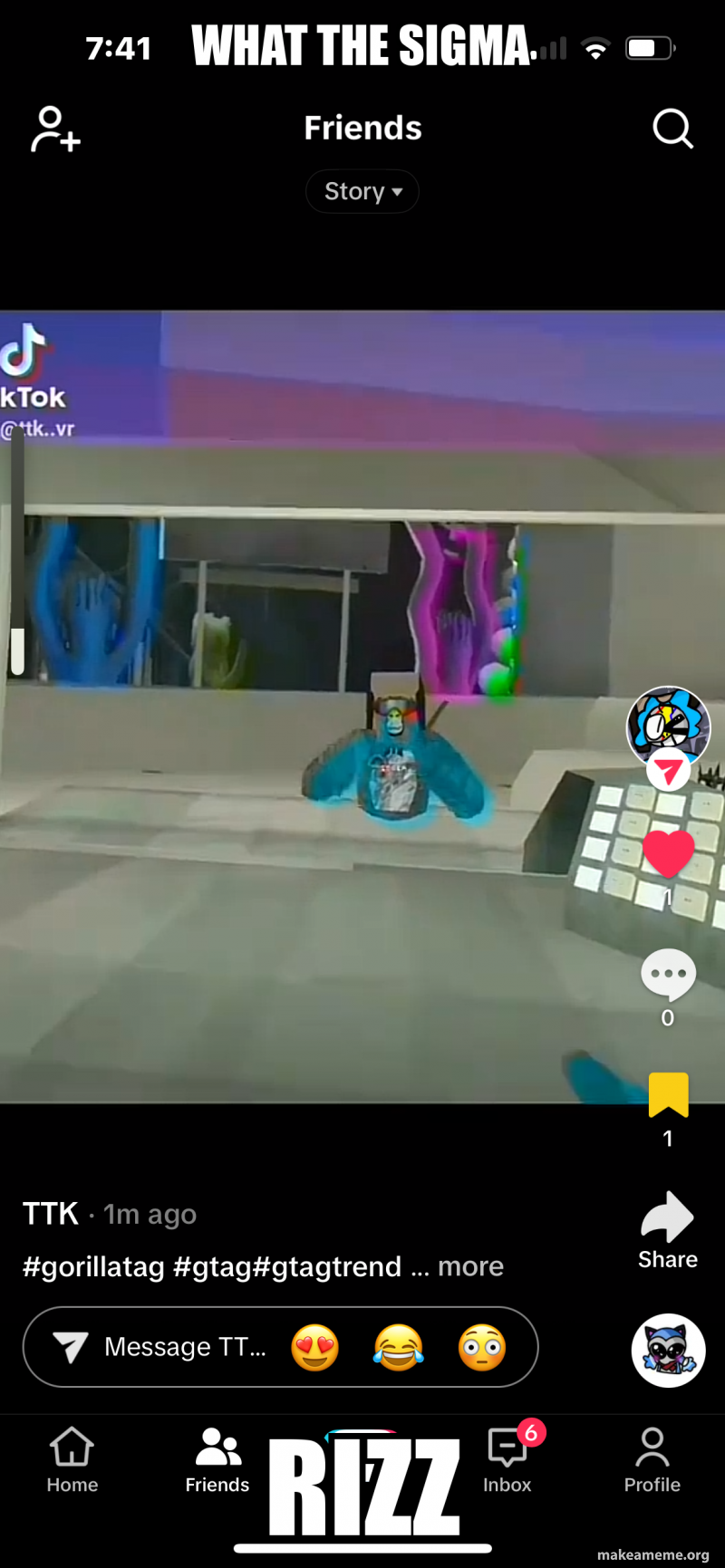 What the sigma Rizz - Ni Meme Generator