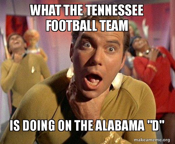 Alabama Ut Memes The Real Alabama Tennessee Rivalry: Memes