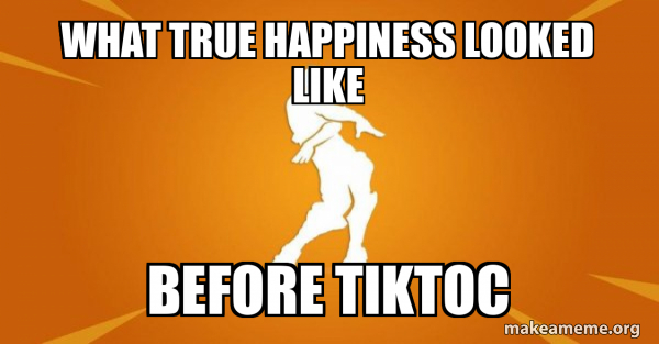 What true happiness looked like before tiktoc - Orange Justice Meme ...