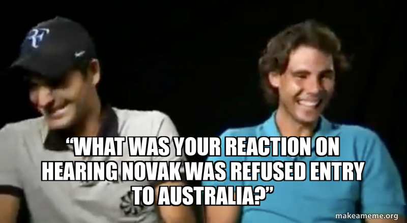 “What was your reaction on hearing novak was refused entry to australia ...