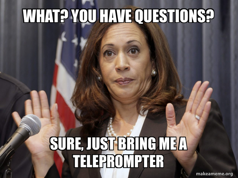 What? You have Questions? Sure, just bring me a teleprompter Meme Generator
