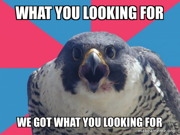 What you looking for We got what you looking for - Millennial Falcon ...