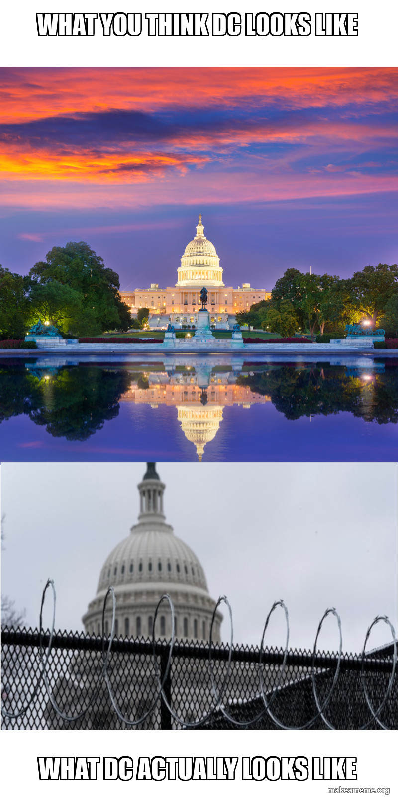 what you think DC looks like What DC ACTUALLY LOOKS LIKE Meme Generator