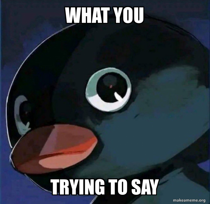 What you Trying to say Meme Generator
