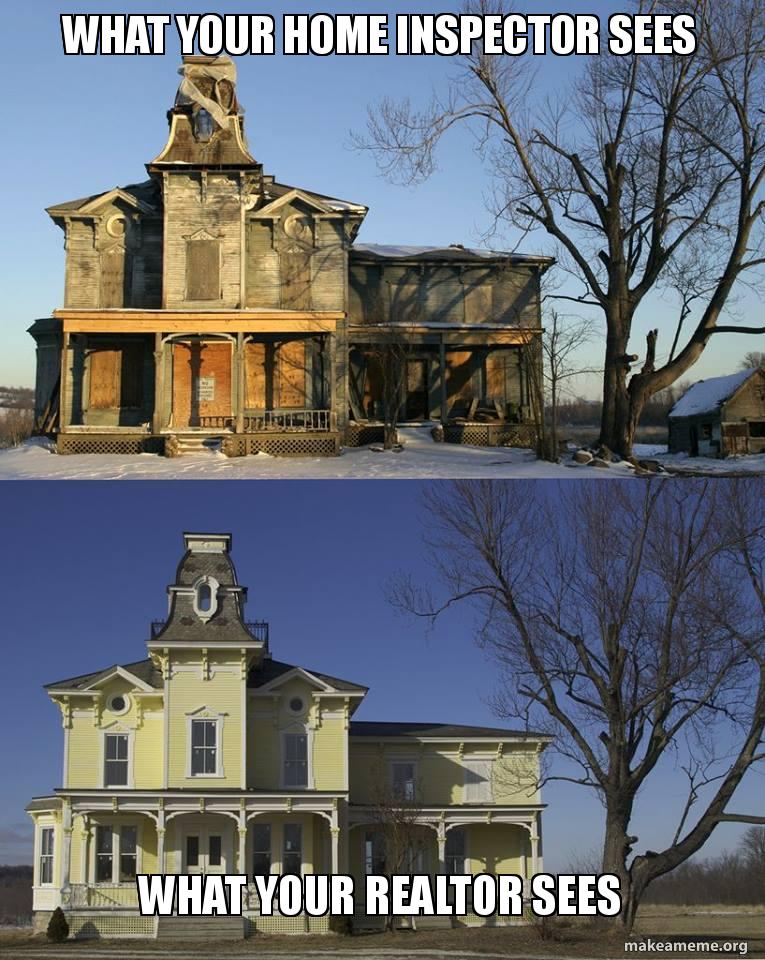 What your Home Inspector sees What your Realtor sees - Point of view ...