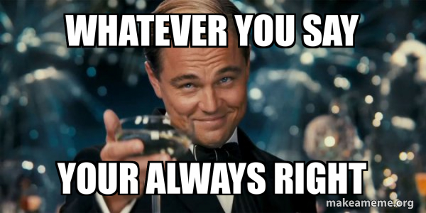 Whatever you say your always right - Great Gatsby Reaction - Leonardo ...