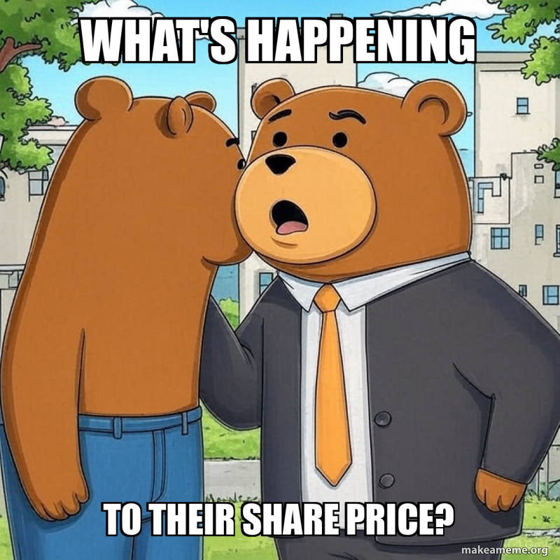 What's happening To their share price? Meme Generator