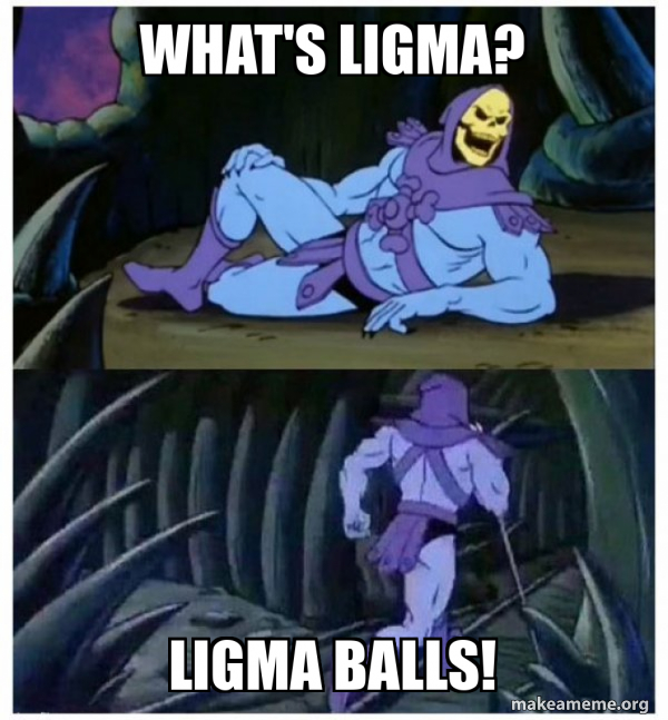 What's ligma? Ligma balls! - Skeletor Facts Meme Generator