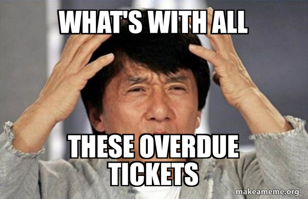 WHAT'S WITH ALL THESE OVERDUE TICKETS - Jackie Chan Why? Meme Generator