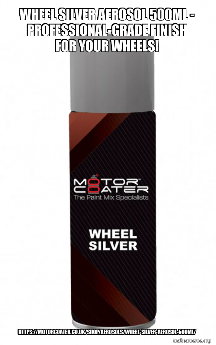Wheel Silver Aerosol 500ml - Professional-Grade Finish for Your Wheels ...