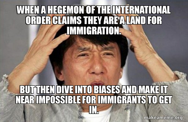 When a hegemon of the international order claims they are a land for ...