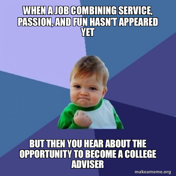 When a job combining service, passion, and fun hasnâ€™t appeared yet ...