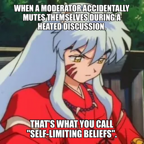 When a moderator accidentally mutes themselves during a heated ...