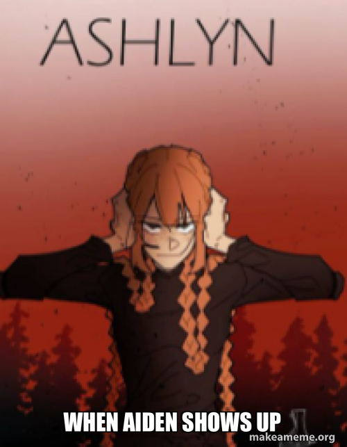 when Aiden shows up Meme Generator