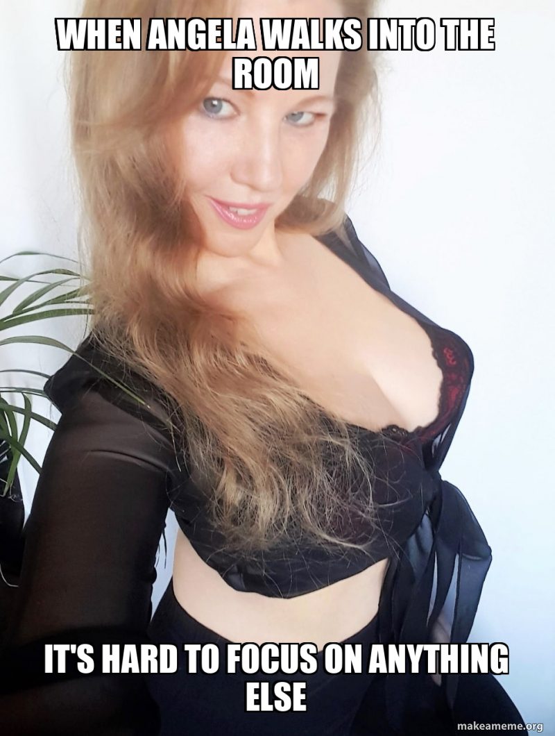 When Angela walks into the room It's hard to focus on anything else - busty mature german woman ...