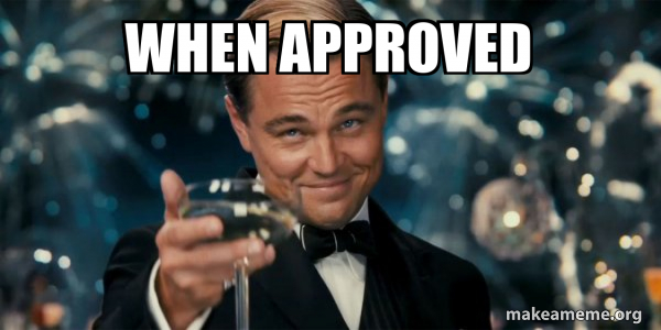 when Approved - Great Gatsby Reaction - Leonardo DiCaprio Toast Meme ...