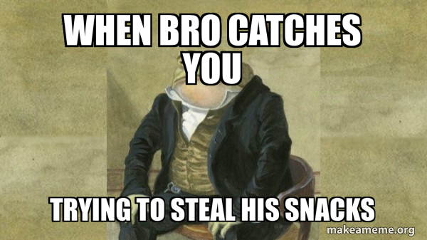 When bro catches you Trying to steal his snacks - Colonel Toad Meme ...