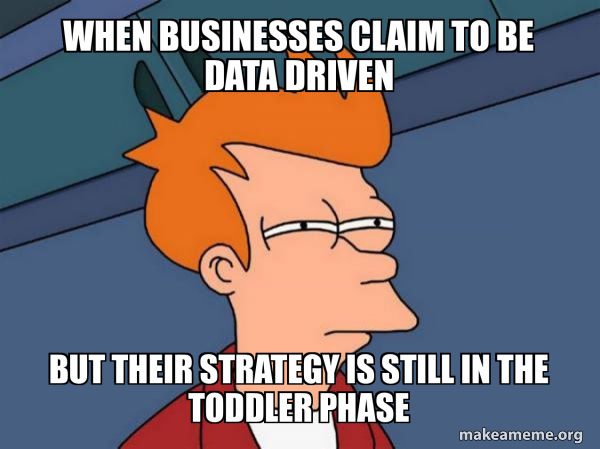 When businesses claim to be data driven But their strategy is still in ...
