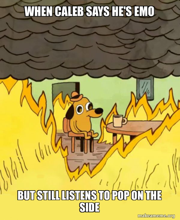 When Caleb says he's emo But still listens to pop on the side - This Is ...